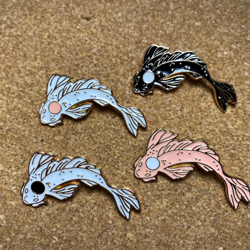 Enamel Fish - Etsy