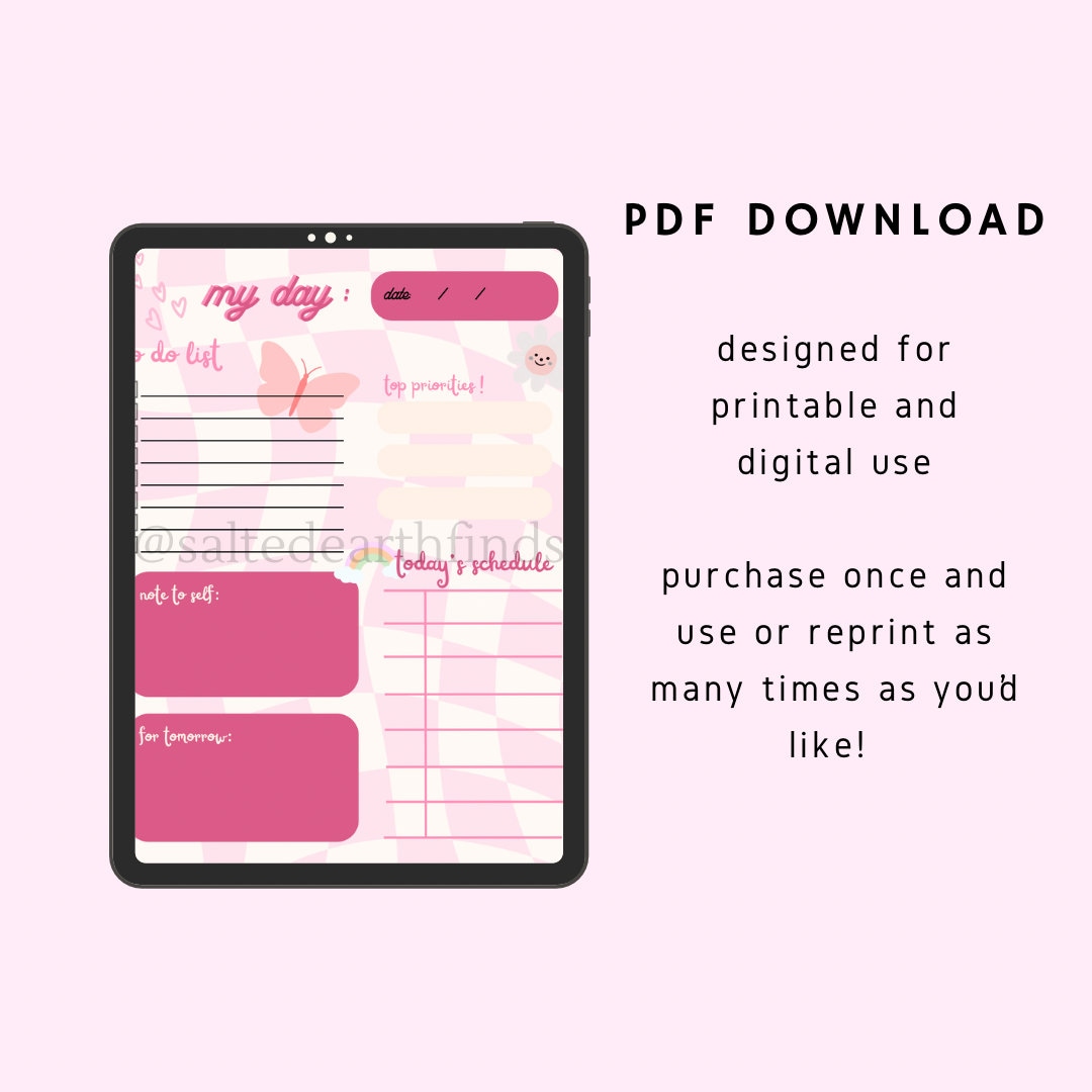 Digital Printable Planner - Etsy