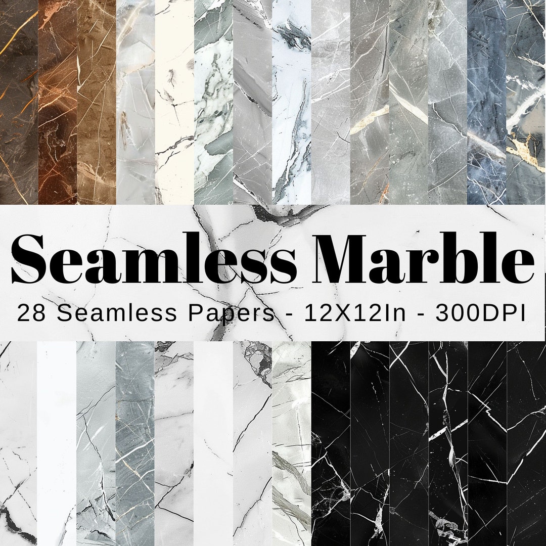 Seamless Marble Paper | Marble Tiles - 28 Designs - 12in X 12in ...