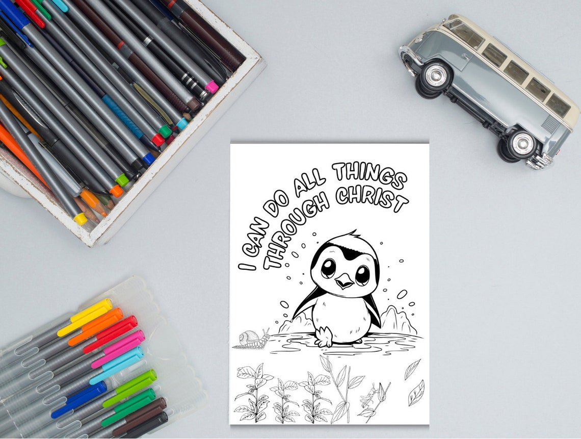 Biblical Affirmation Coloring Pages|printable| 7 Pages of Kid's ...