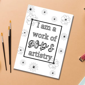 Biblical Affirmation Coloring Pages|printable| 7 Pages of Kid's ...