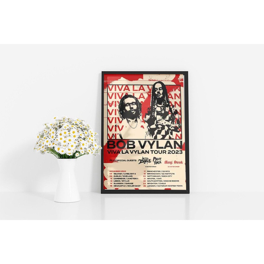 Bob Vylan Viva La Vylan Tour 2023 Home Decor Poster Designed & Sold By ...