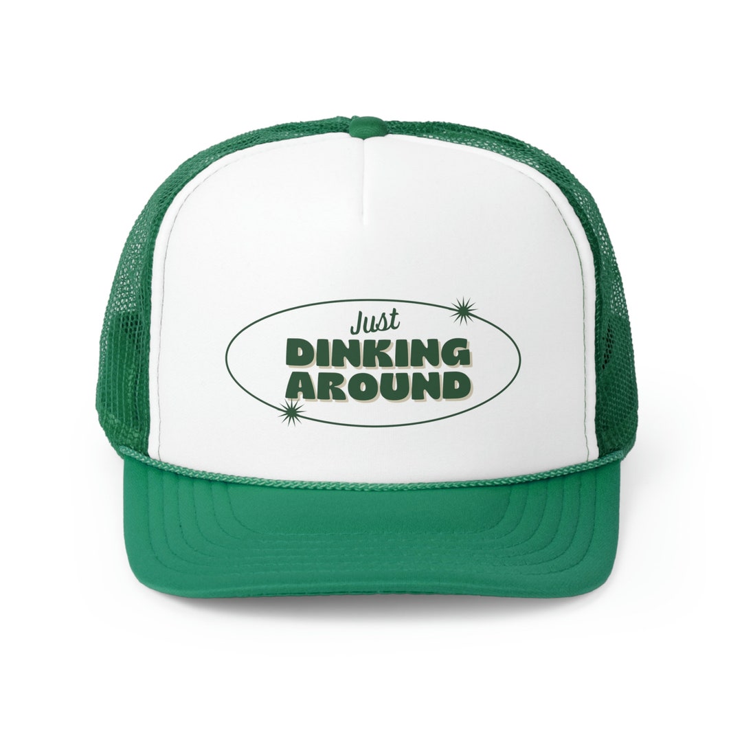 Retro Pickleball Hat Just Dinking Around Trucker Cap for Men and Women ...