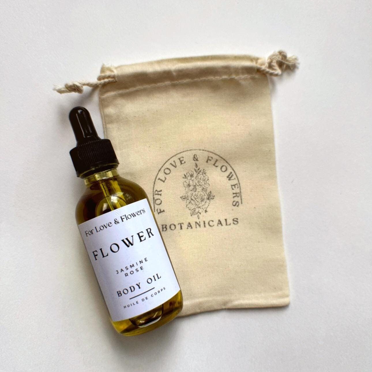 Flower Body Oil | Botanical Body Oil | Rose & Jasmine | Perfume Oil ...