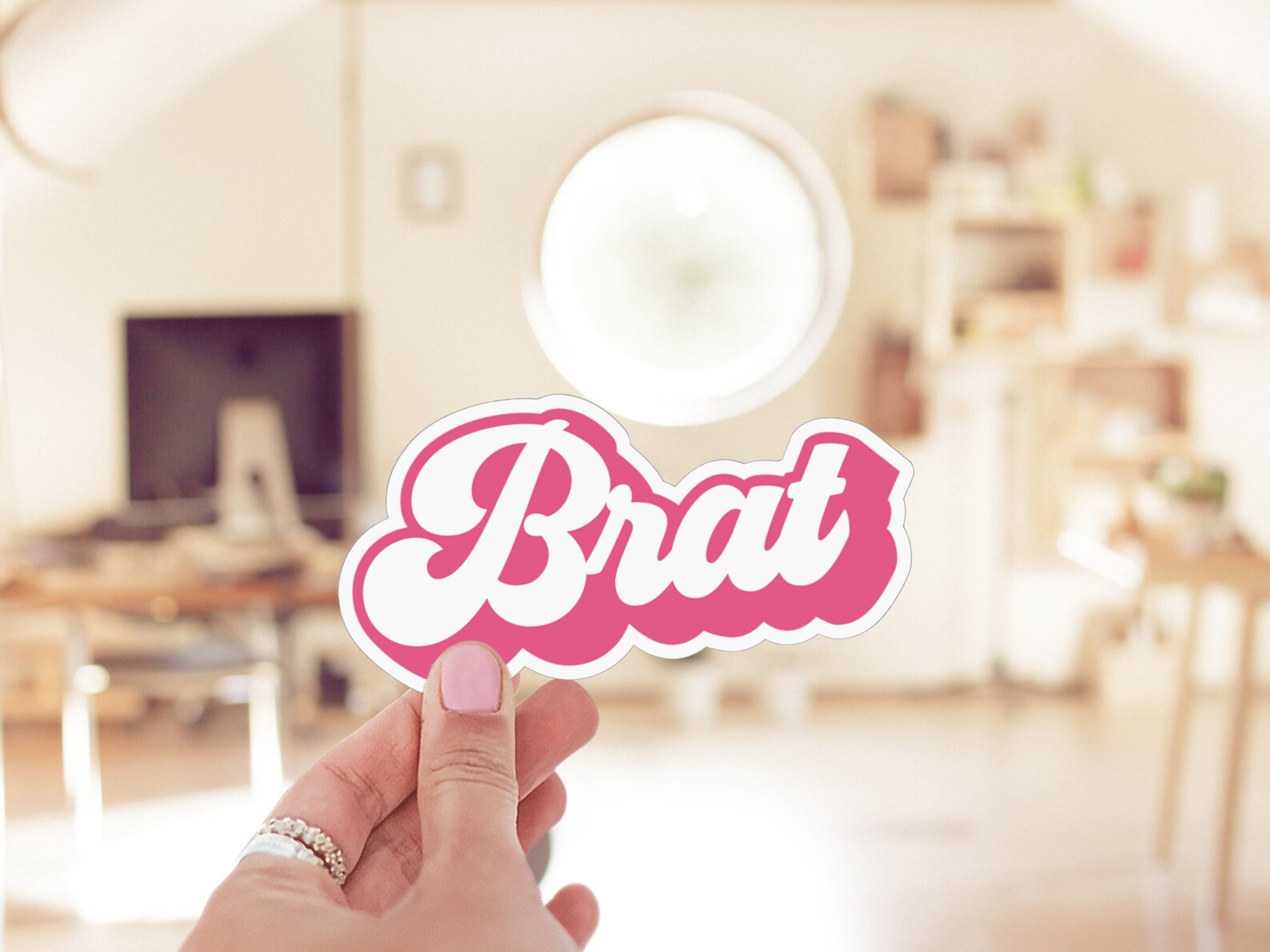 Brat Sticker Bold and Edgy Vinyl Decal for Laptops, Water Bottles, and ...