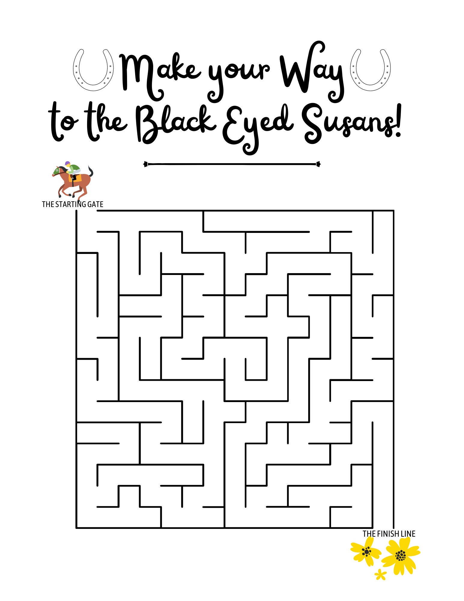 Preakness Printable Activity Sheets for Kids - Etsy