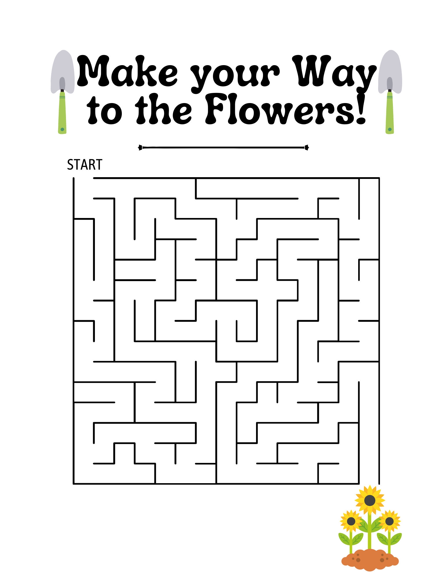 Gardening Spring Printable Activity Sheets for Kids - Etsy