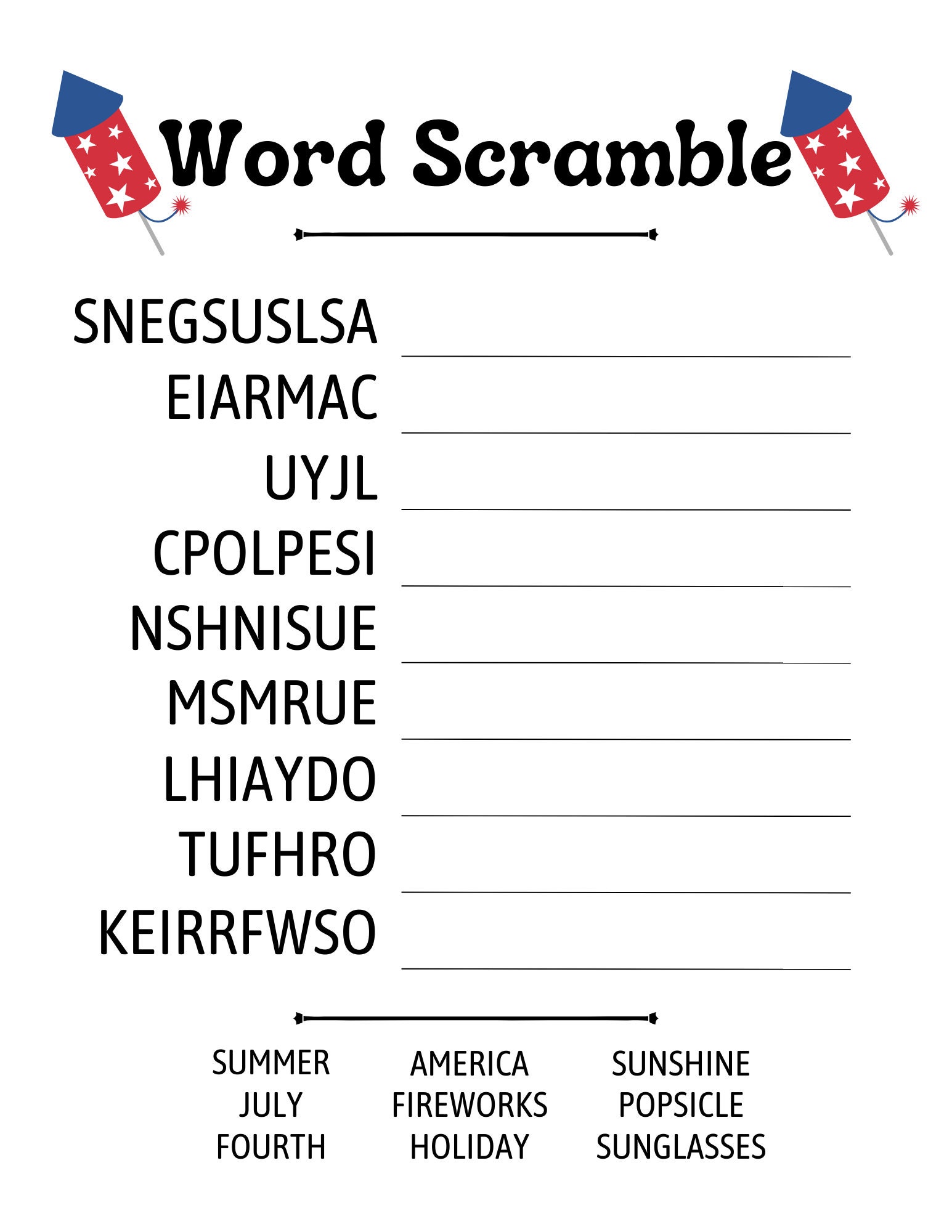 Fourth of July & Patriotic Printable Activity Sheets for Kids - Etsy