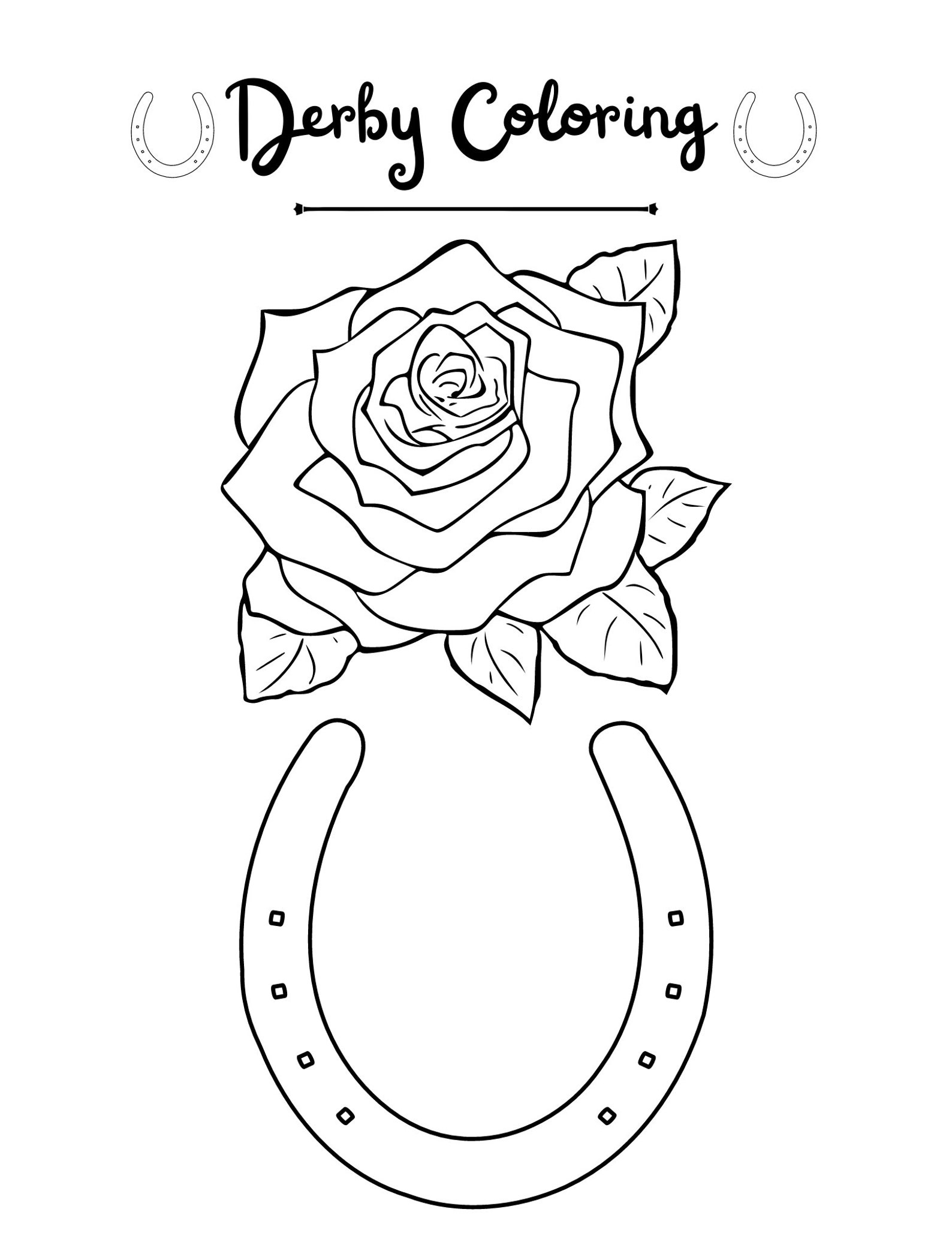 Kentucky Derby Printable Activity Sheets for Kids - Etsy