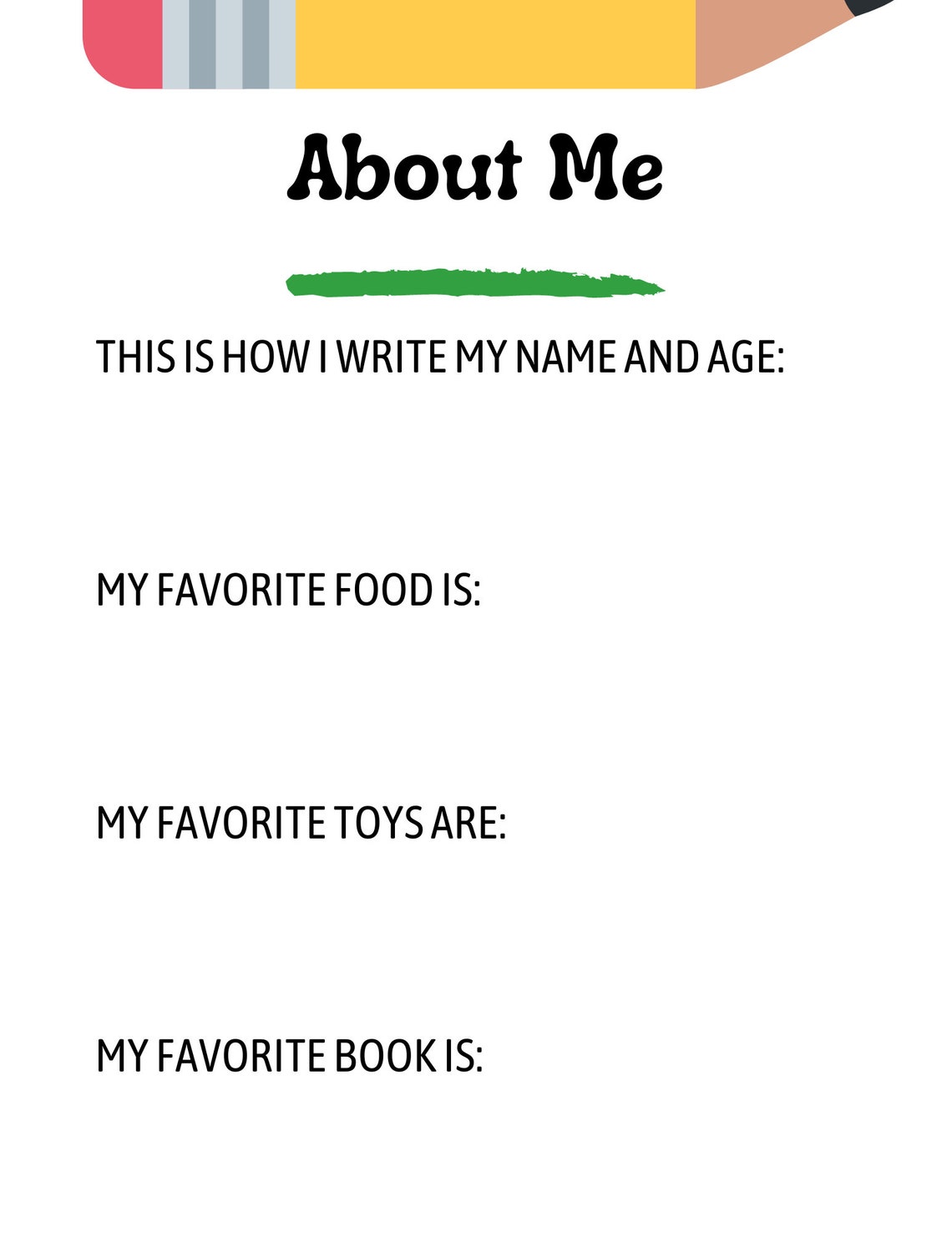 Printable Preschool Memory Book for Graduation - Etsy