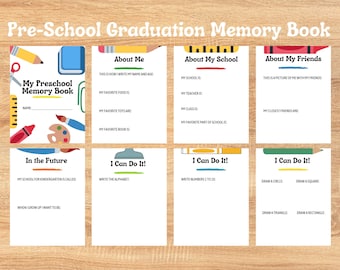 Preschool Graduation Memory Book - Etsy