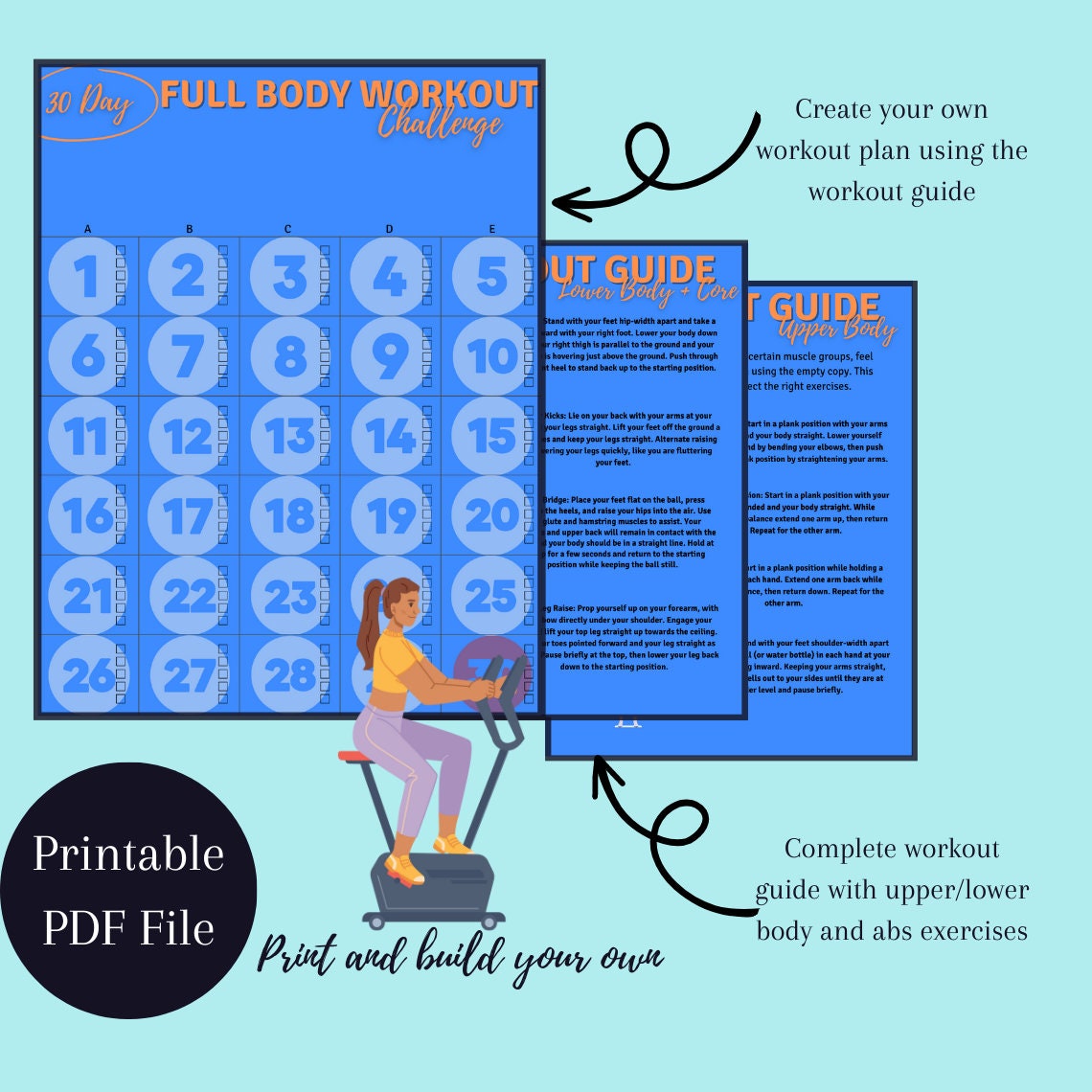 Full Body Workout Guide AND Meal Plan | How to Get Fit for Summer | No ...