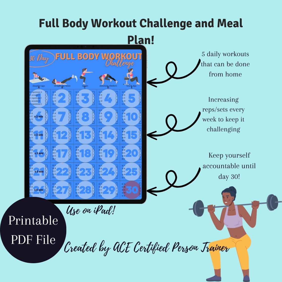 Full Body Workout Guide AND Meal Plan | How to Get Fit for Summer | No ...