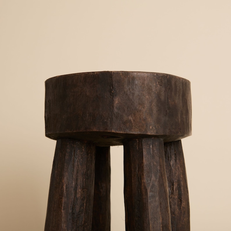 Wood Stool, African Side Table, Accent Stool, Scandinavian Style ...
