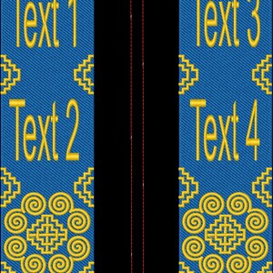 Custom Full Embroidery Hmong Graduation Sashes/stoles - Etsy