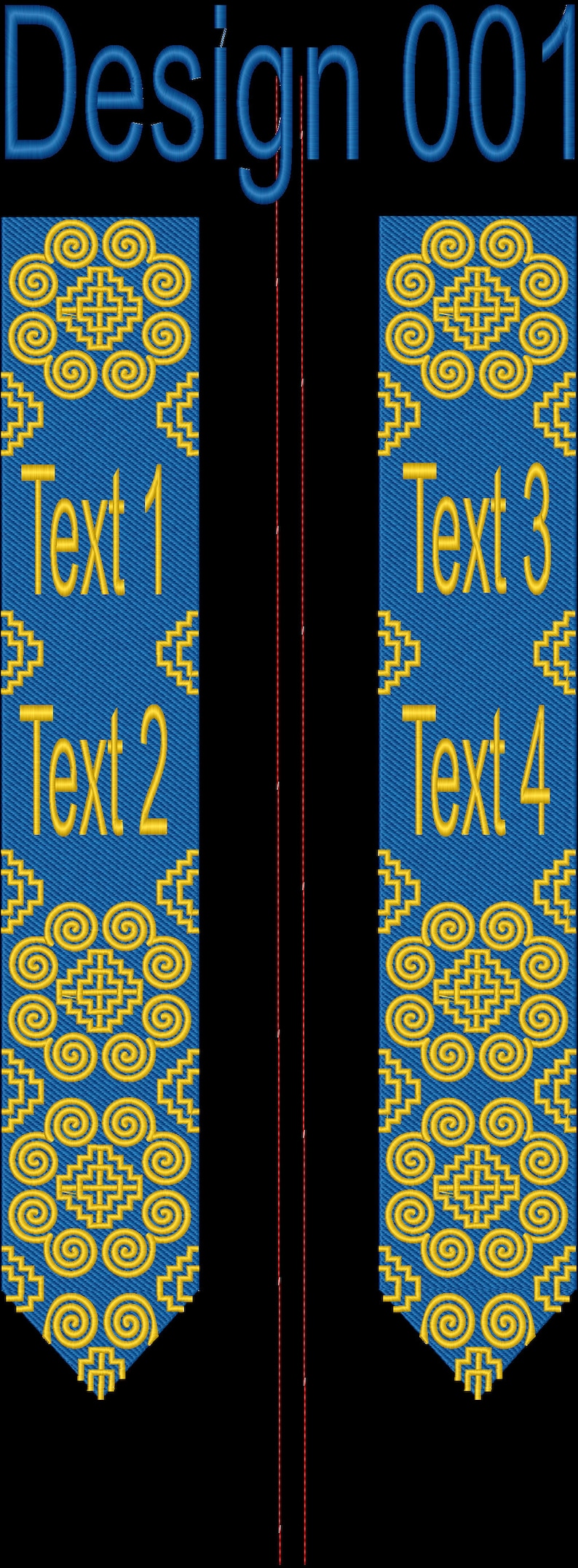 Custom Full Embroidery Hmong Graduation Sashes/stoles - Etsy