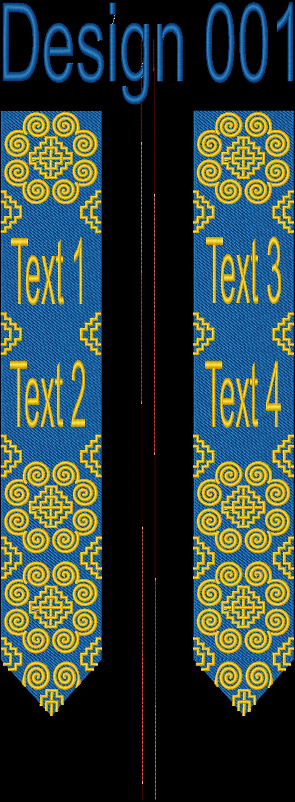 Custom Full Embroidery Hmong Graduation Sashes/stoles - Etsy