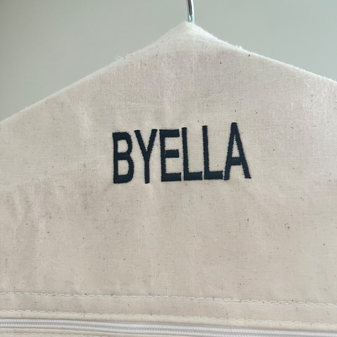 Fabric Hanger Cover Safe. Hidden Valuables Storage. Zipper. Hanger is ...