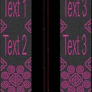 Custom Full Embroidery Hmong Graduation Sashes/stoles - Etsy