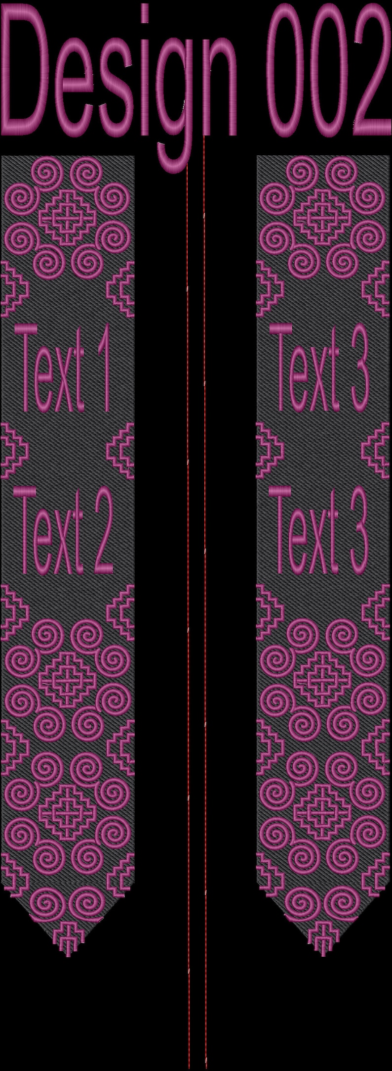 Custom Full Embroidery Hmong Graduation Sashes/stoles - Etsy