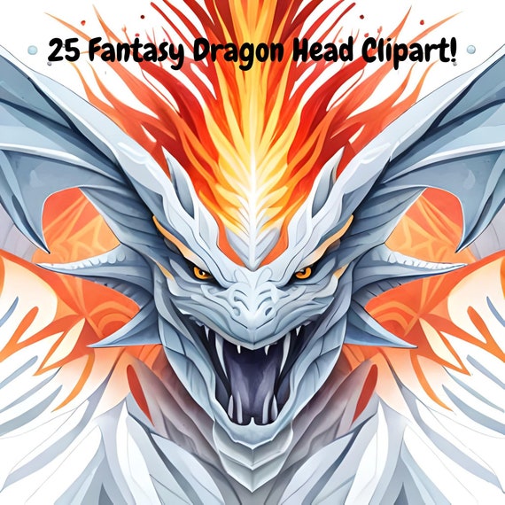 Fantasy Dragon Head Art