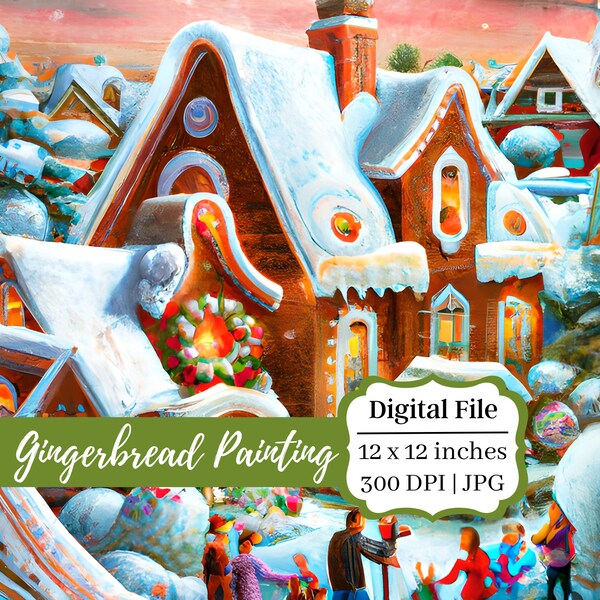 Gingerbread Wall Art - Etsy