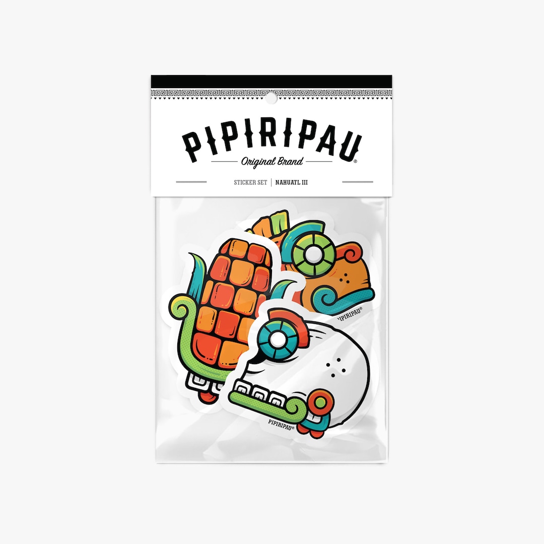 Aztec Sticker Pack – Nahuatl III | Ozomahtli, Cintli & Miquiztli Symbol ...