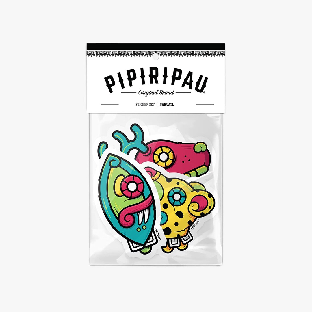 Aztec Sticker Pack – Nahuatl II | Mazatl, Tecpatl & Ocelotl Symbols ...