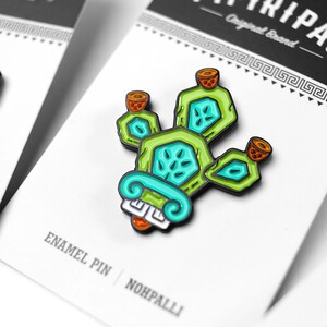 Aztec Nahuatl Enamel Pins IV – Eagle, Cactus, Serpent - Etsy