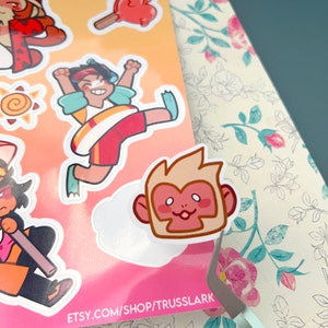 LMK Summer Vinyl Sticker Sheet 4x6 Inch | Wukong Macaque MK | Vinyl ...