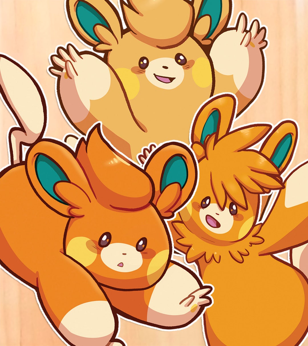 Cute Pawmo Pawmi Pawmot Stickers - Etsy UK