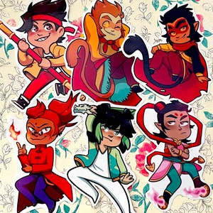 LMK 3 Inch Vinyl Stickers || Monkie King Macaque Nezha Redson MK Mei - Etsy