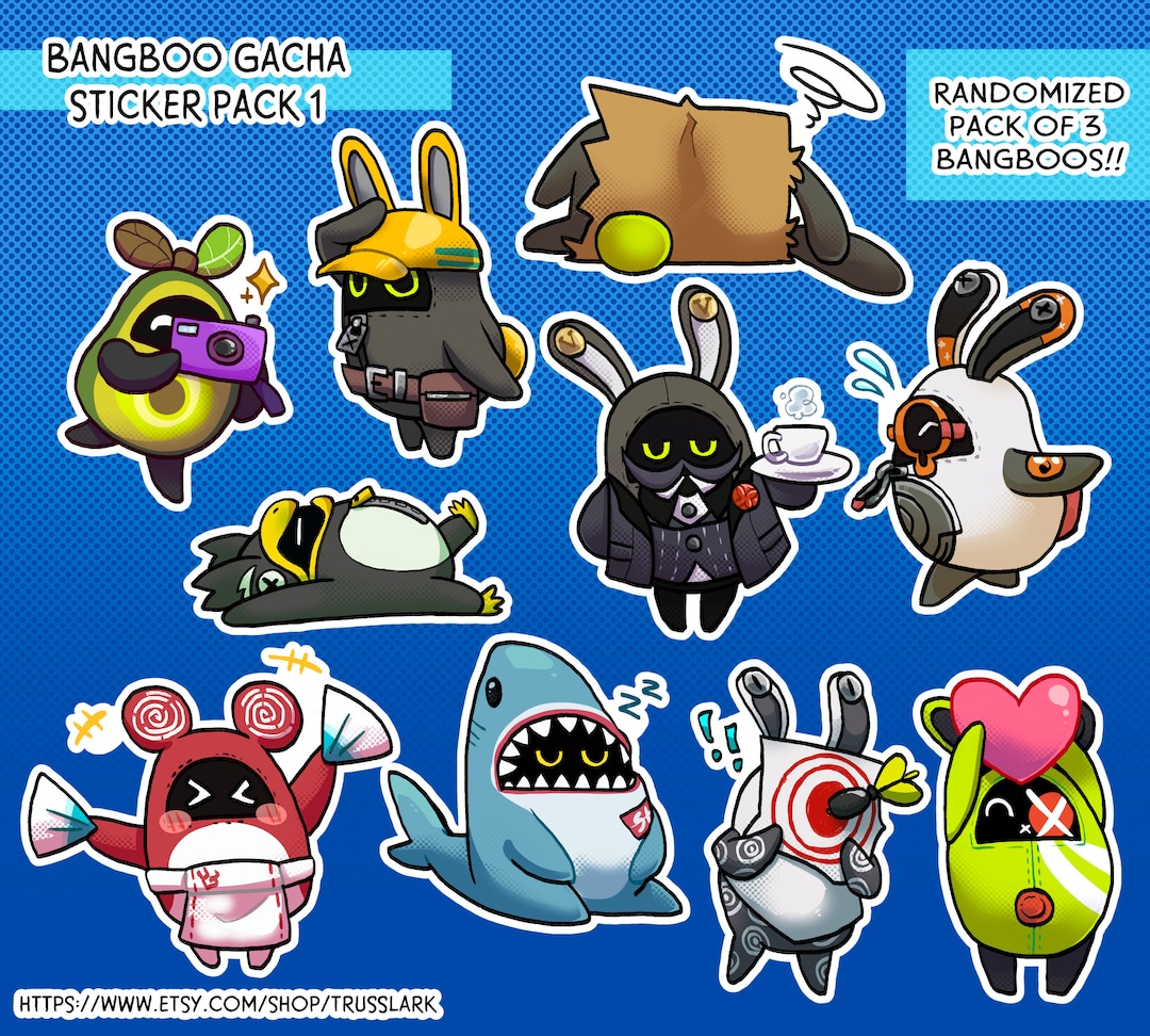 Bangboo Blind Bag Pack 1 | Vinyl Matte Sticker | 2.5 Inch - Etsy