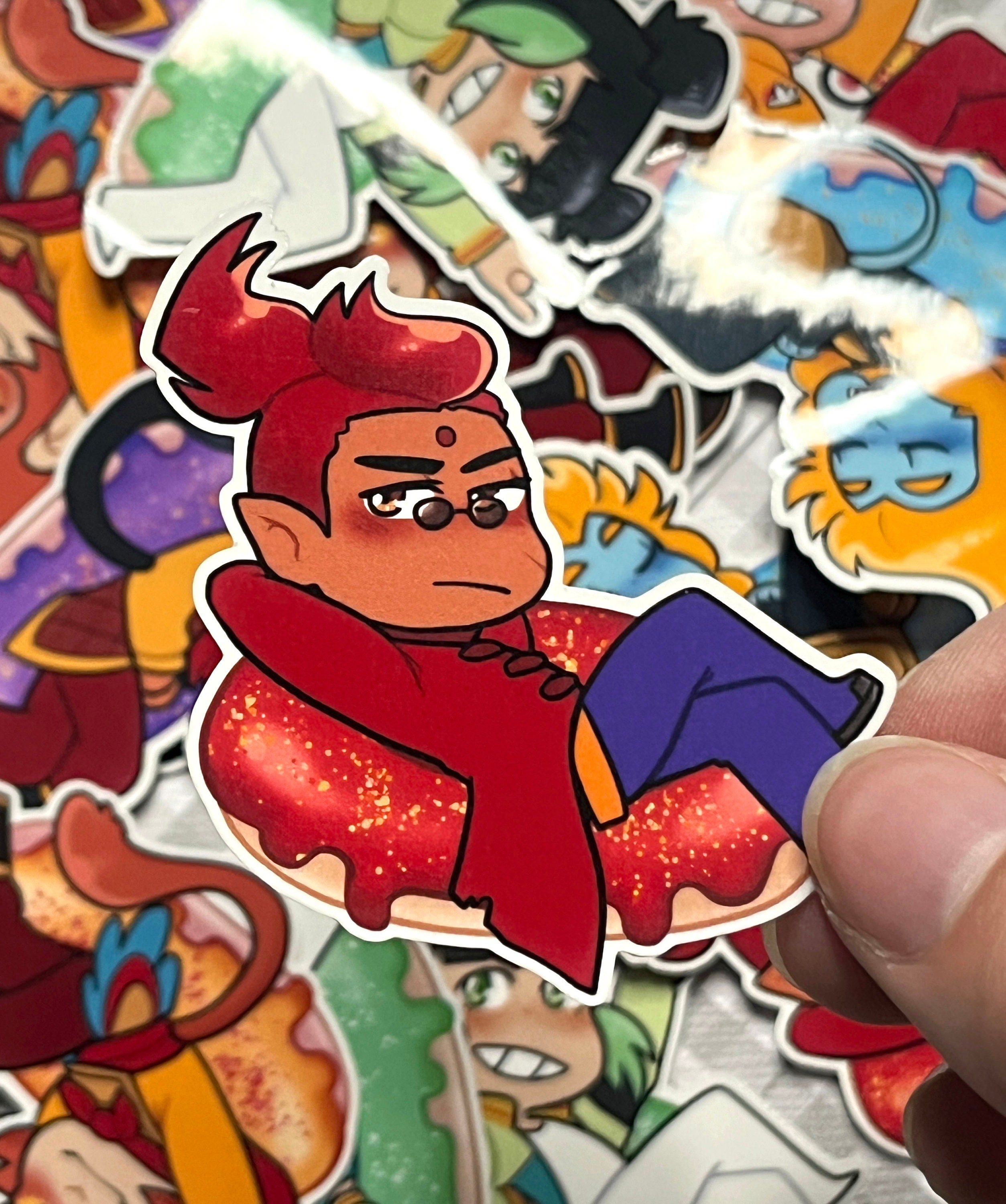 LMK Donut Vinyl Stickers || Monkie King Macaque Redson MK Mei Azure - Etsy