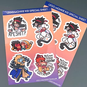 LMK Special Vinyl Sticker Sheet 4x6 Inch | MK Wukong Macaque Azure ...