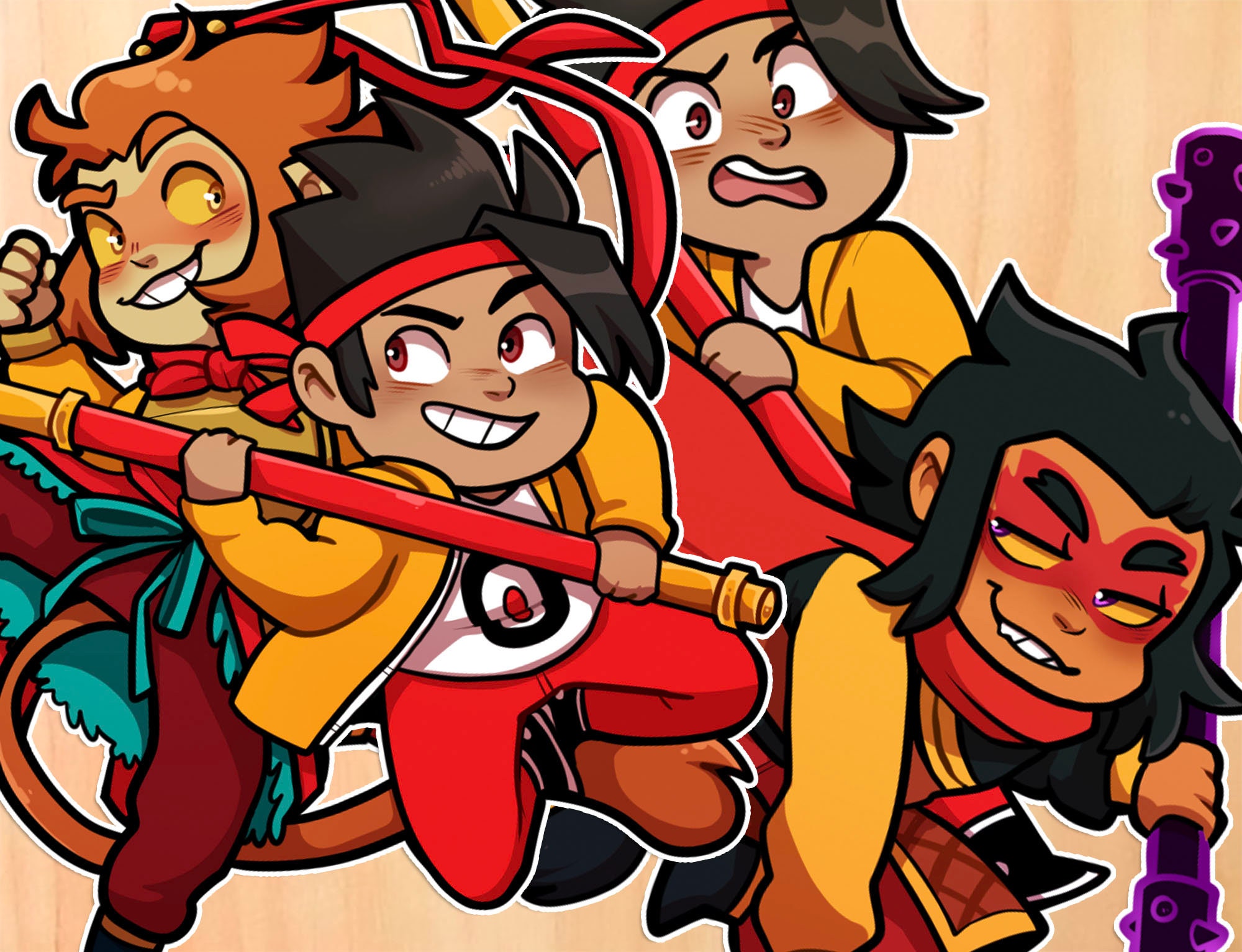 LMK 3 Inch Vinyl Stickers Monkie King Macaque MK - Etsy