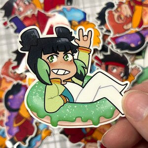 LMK Donut Vinyl Stickers || Monkie King Macaque Redson MK Mei Azure - Etsy