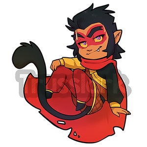 LMK 3 Inch Vinyl Stickers || Monkie King Macaque Nezha Redson MK Mei - Etsy