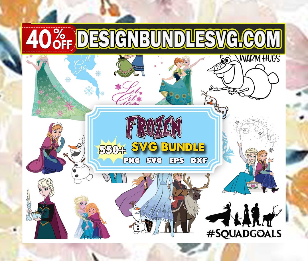 550 NEW Frozen SVG Bundle Frozen Svg Cut Files Frozen - Etsy