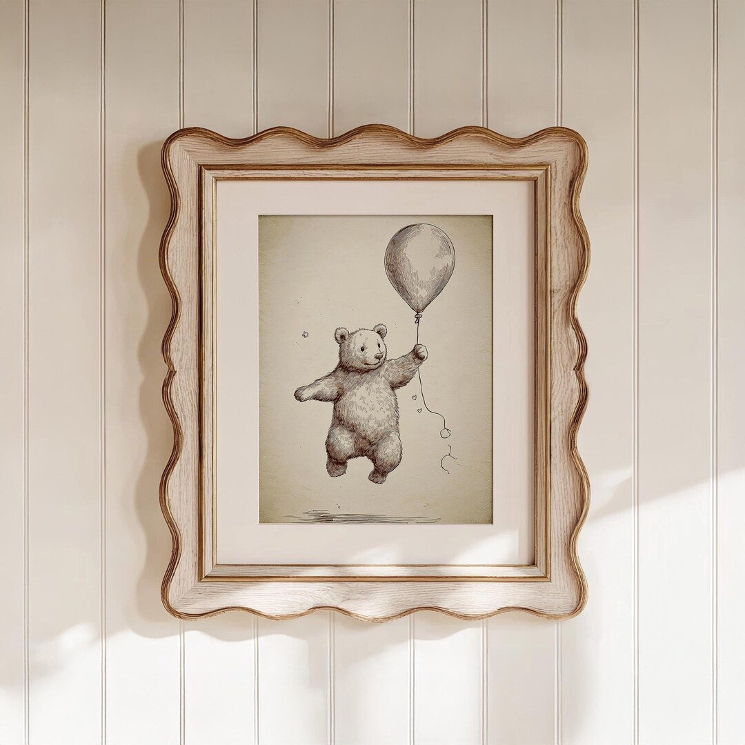Vintage Bear Print: Animal Nursery Decor (digital Download) - Etsy