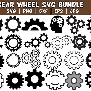 Gears SVG Bundle: Steampunk Cogs, Metal Clip Art (digital Download) - Etsy