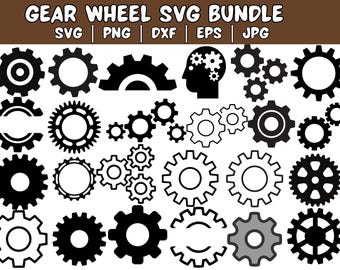 Gears SVG Bundle | Cogs and Gears Svg | Gears PNG | Gears Clipart ...