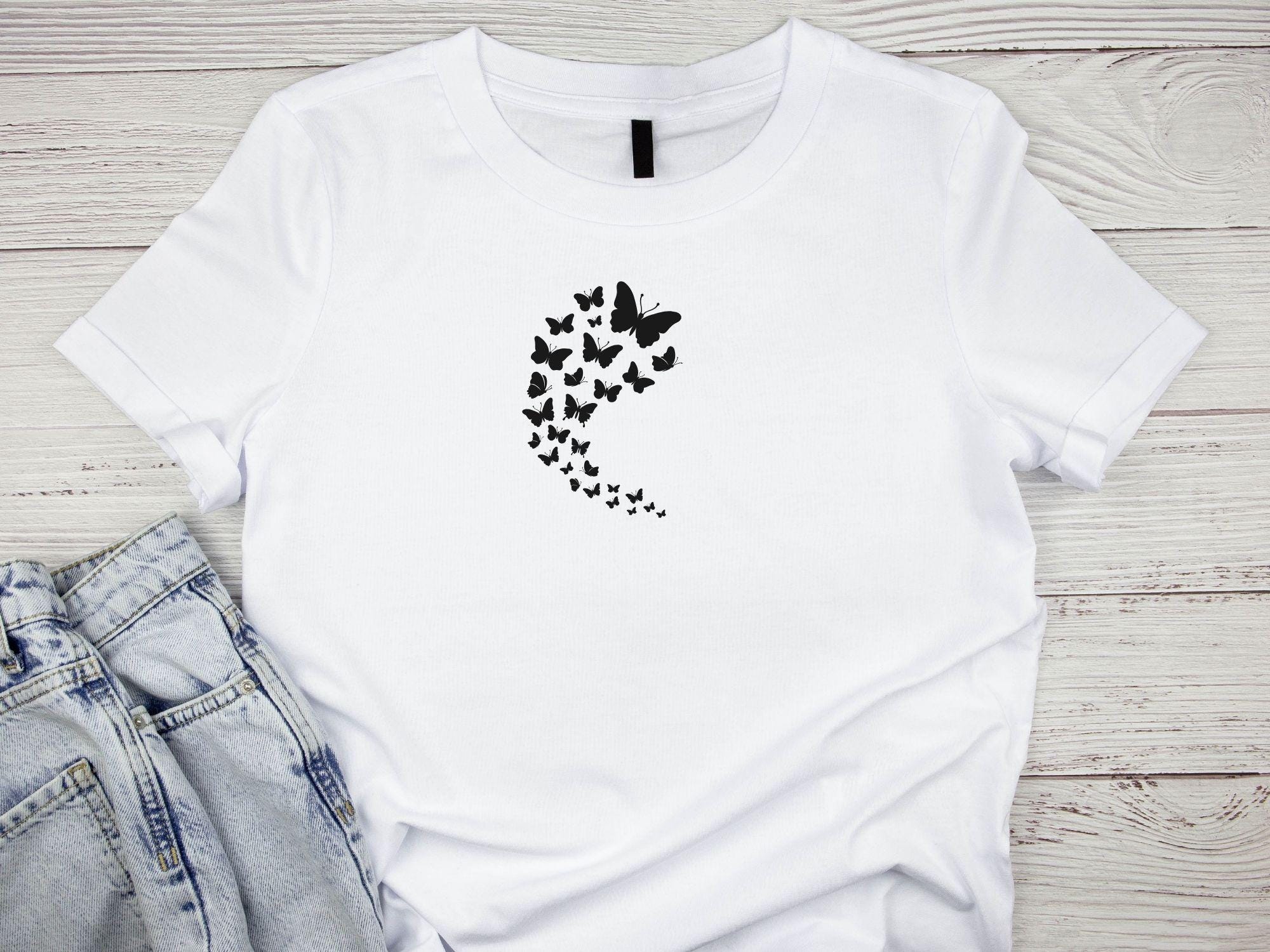 Flying Butterfly SVG Bundle: Swarm Design, Cricut & Silhouette Cut ...
