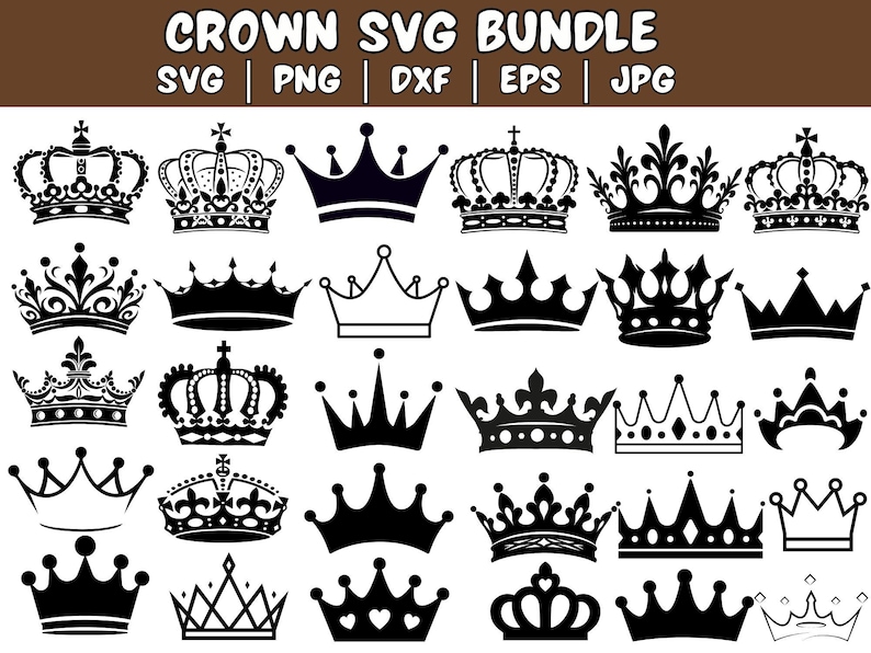 Königliche Krone SVG-Datei, König Krone SVG, Königin Krone SVG ...