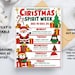 Customizable Holiday School Spirit Week Flyer, PTO Schedule, December ...