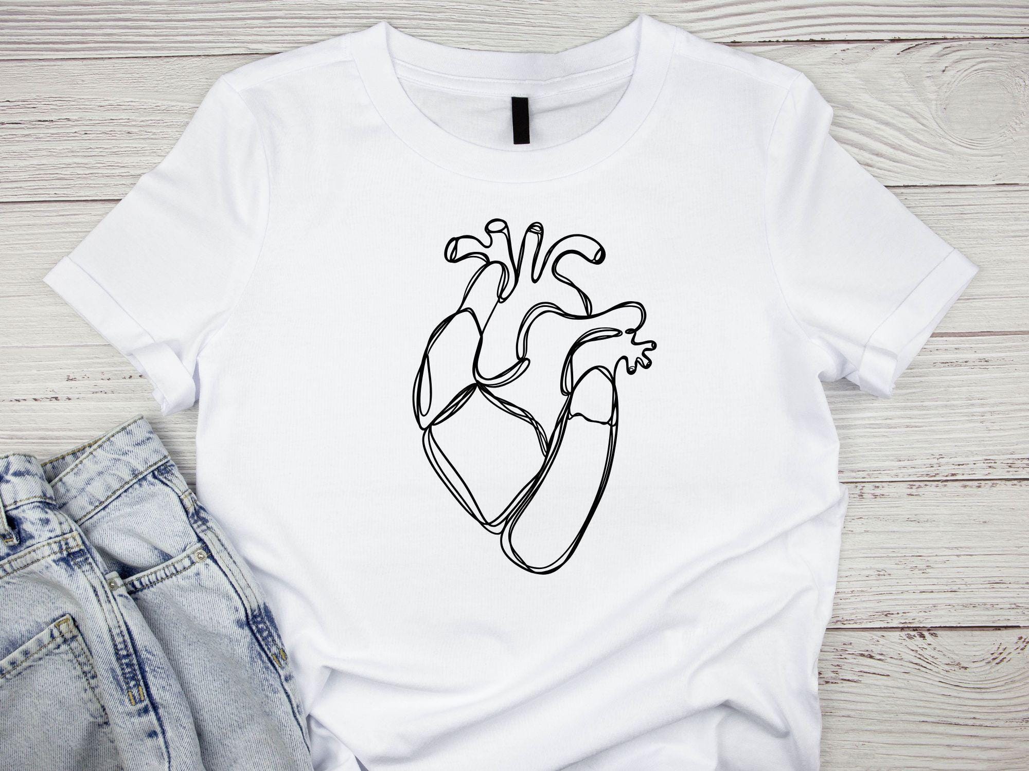 Anatomical Heart SVG Bundle, Medical Anatomy, Flower Heart (digital ...