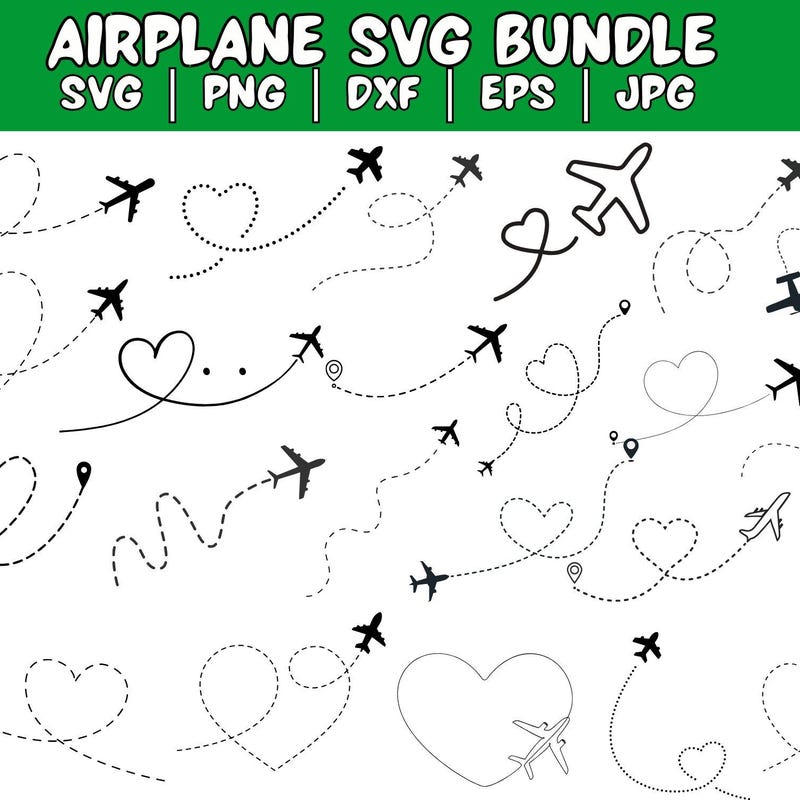 Airplane Svg - Etsy