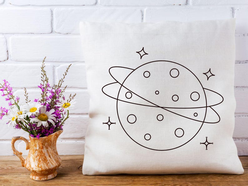 Outer Space SVG Bundle: Planets, Astronaut, Rocket Clipart (digital ...