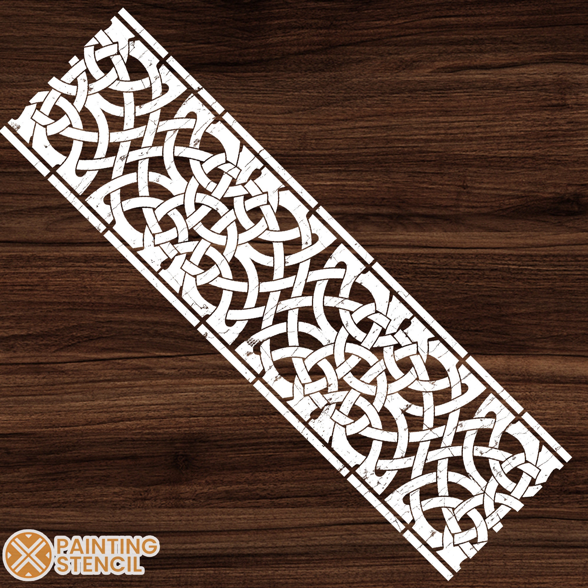 Celtic Knot Stencil, Wall Stencil, Celtic Stencil ,celtic Knot Border ...