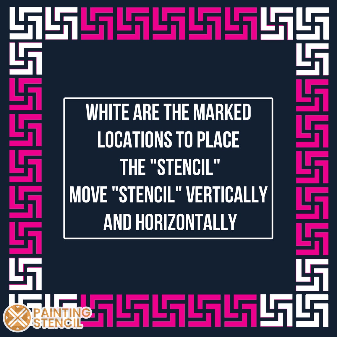 Custom Large Size Border Stencils, Personalized Border Stencils for ...